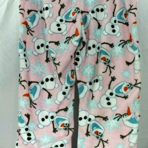 Disney | Intimates & Sleepwear | Frozen Soft Pajama Bottoms Olaf Womens ...